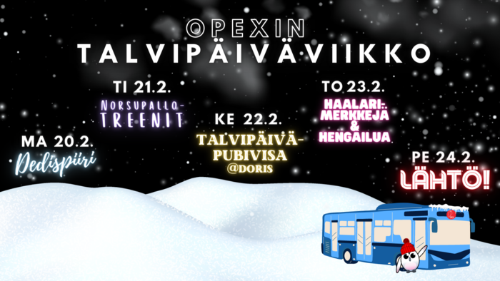 Opexin Talvipäiväviikko! :: Opex ry